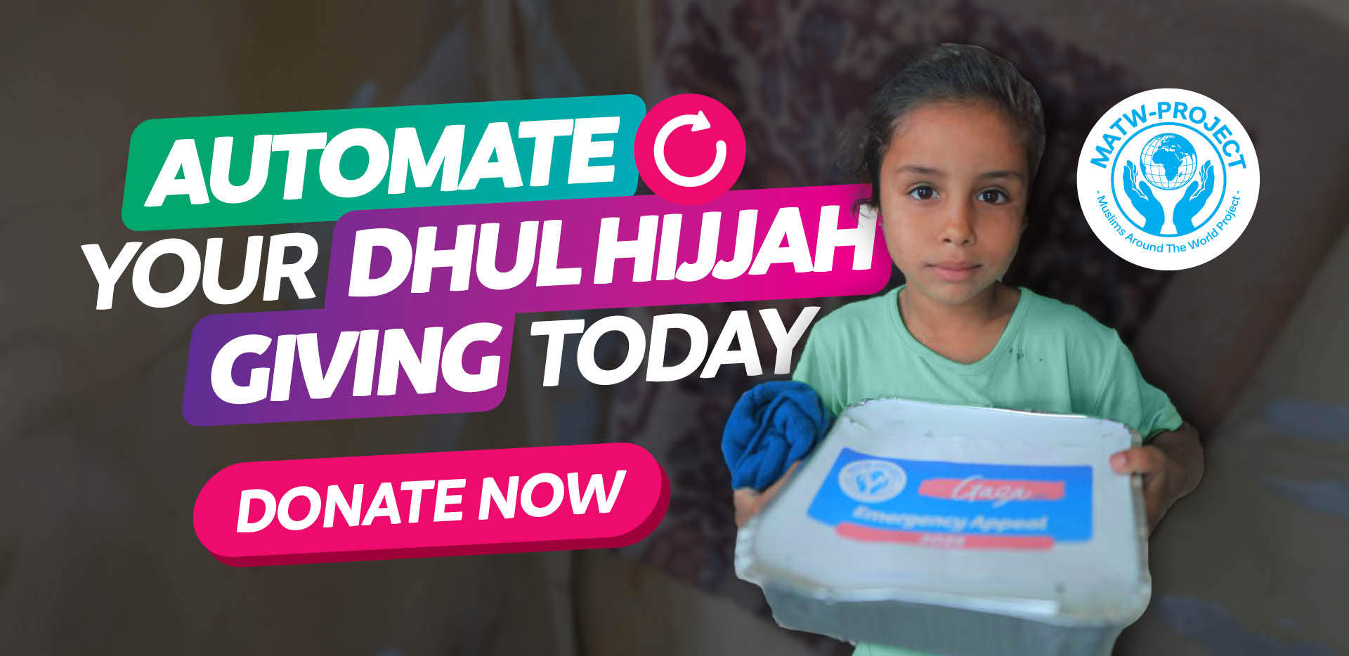 MATW Project in Middle East | Muslim Charity | 100% Donation Policy